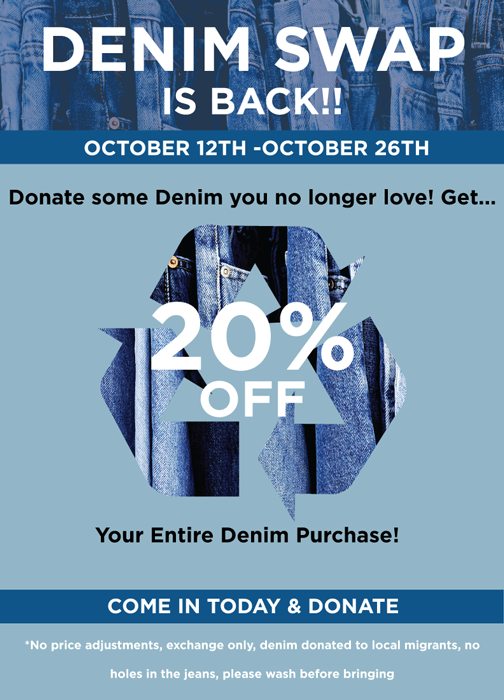 DENIM SWAP IS BACK! – The Denim Lounge
