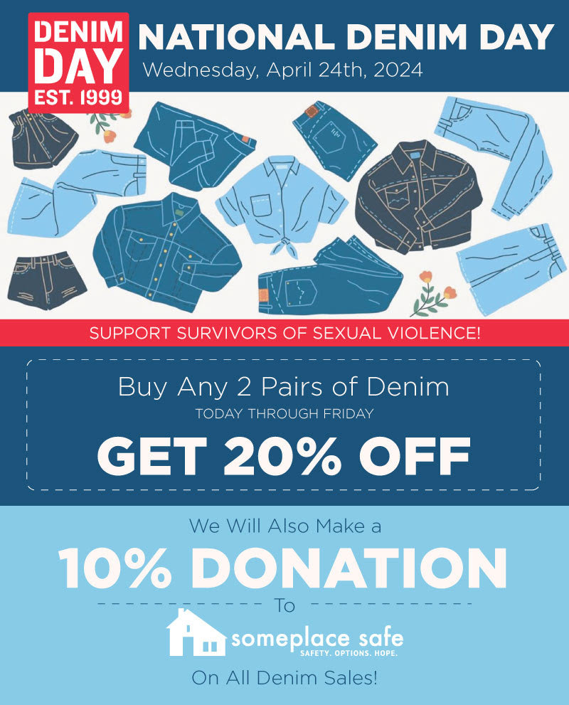 National Denim Day Promotion April 22-April 26 – The Denim Lounge
